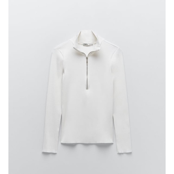 Zara | Tops | Zara Zip Up Top | Poshmark